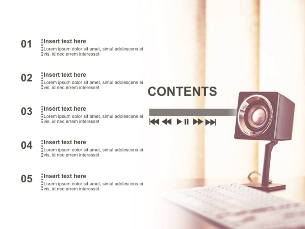 Free Keynote Templates - Speakers for Interior