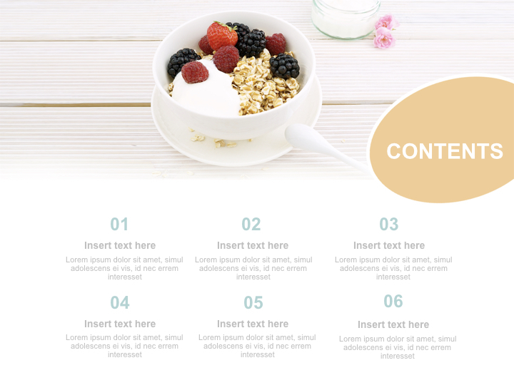 Free Presentation Templates - Yogurt Cereal