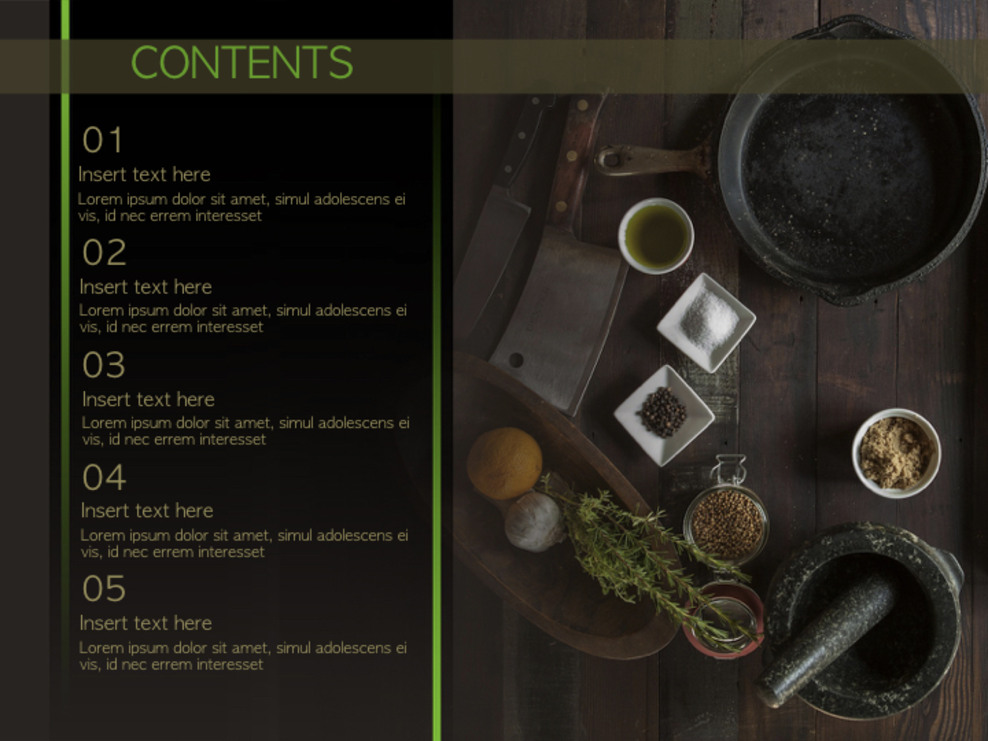 Free Presentation Template - Seasonings|Keynote|Slides