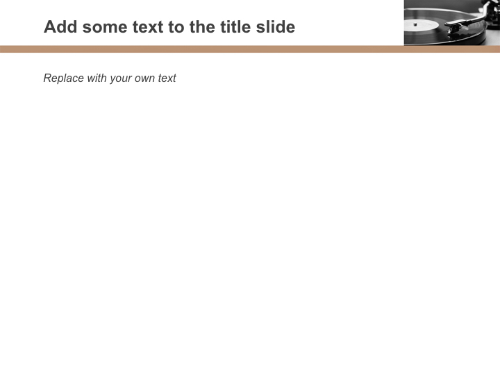 Record and Turn Table - Free Images for Presentations|Keynote|Slides