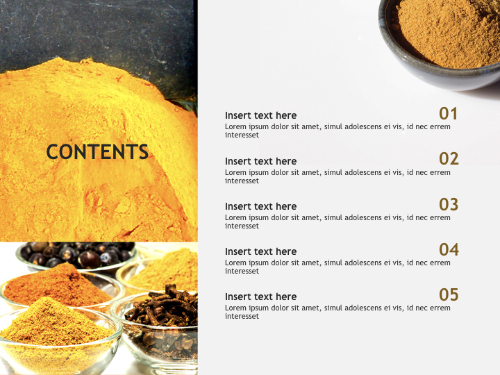 Curry Powder - Free Keynote Backgrounds|Slides