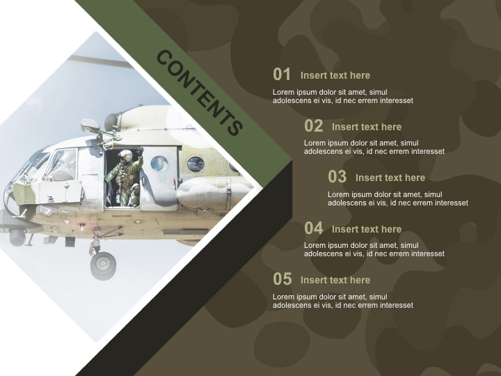 Modèle PowerPoint Militaire