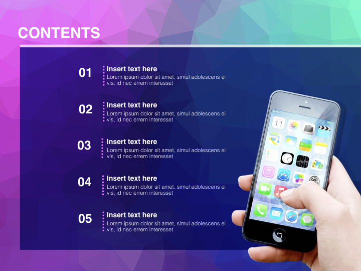 Smartphone Application - Free Presentation Template