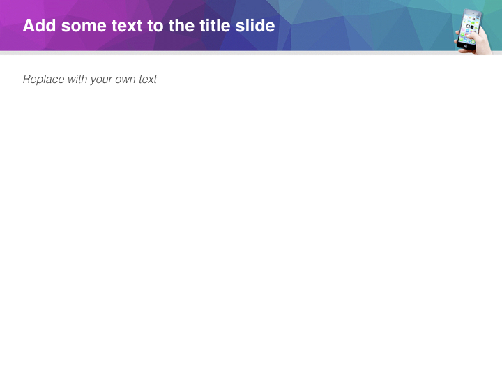 Smartphone Application - Free Presentation Template