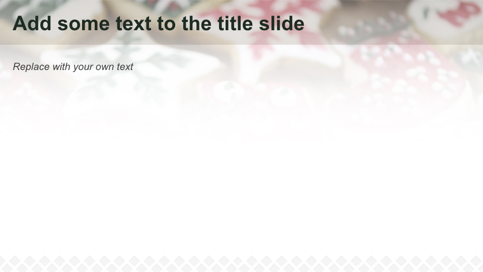 Christmas Cookie - Free Presentation Template