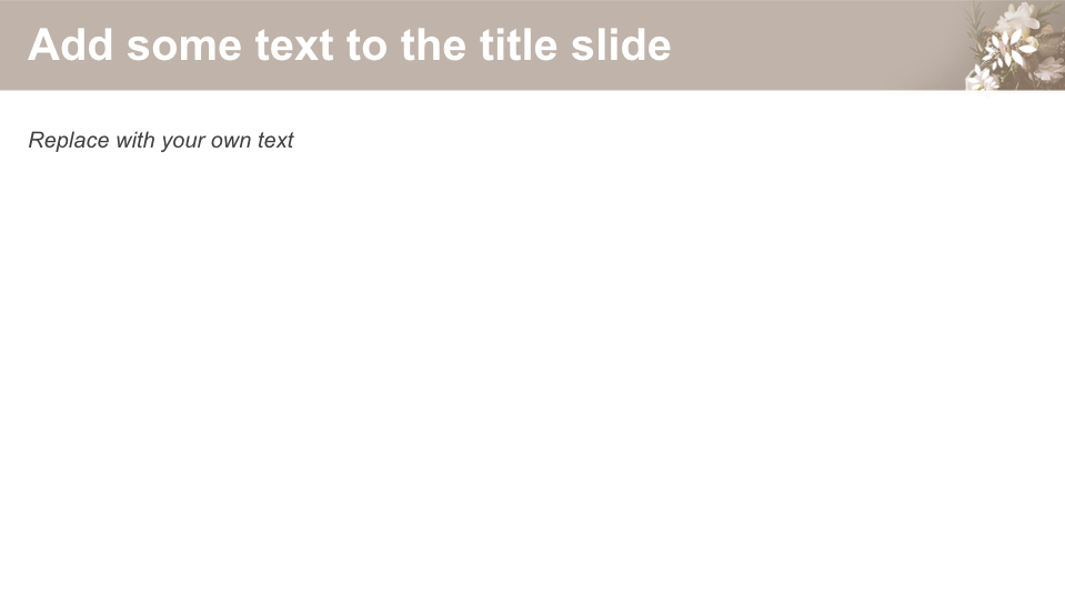 Flower Arrangement - Free Keynote Template Download