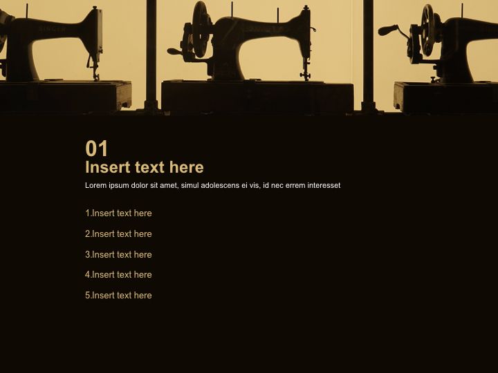 Sewing Machine - Free Business Keynote Templates