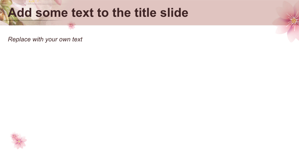 Cherry Blossoms - Free Professional Keynote Templates