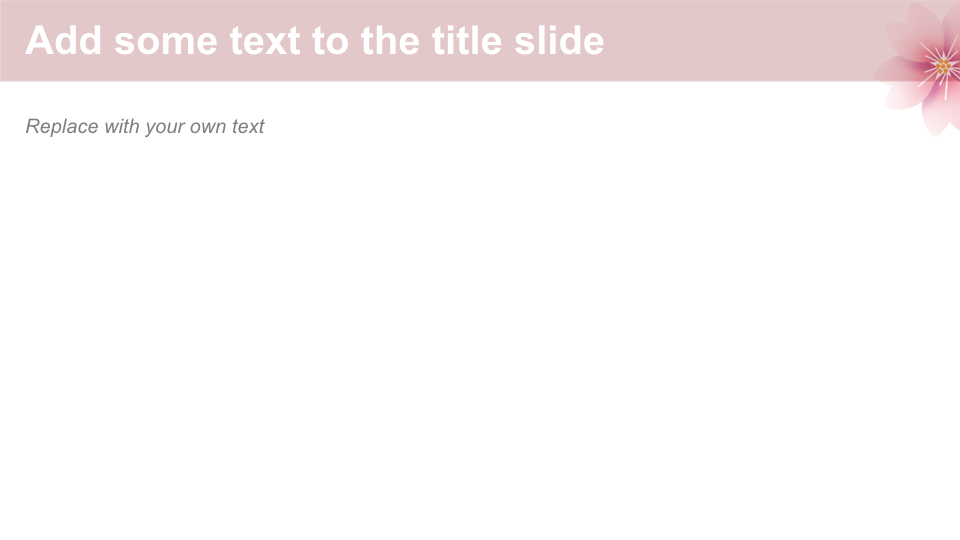 Cherry Blossoms - Free Professional Keynote Templates