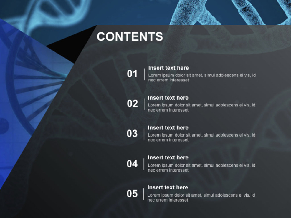 Gratis Tema de ADN - Plantilla de Keynote gratis