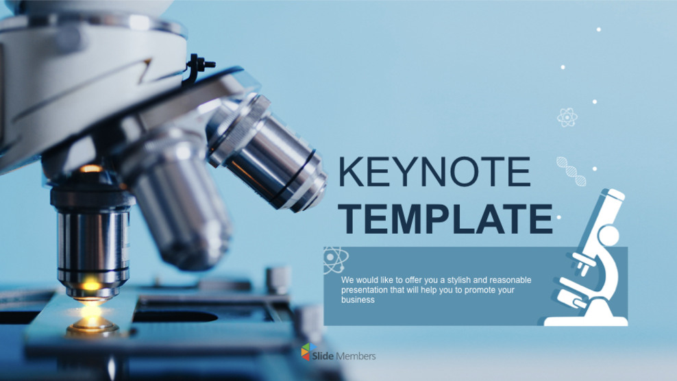 Free Presentation Templates - Microscope|Keynote|Slides