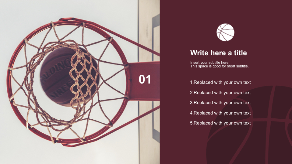 Free Keynote Templates - Basketball