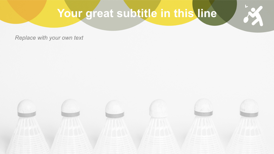 Free Presentation Templates - Badminton