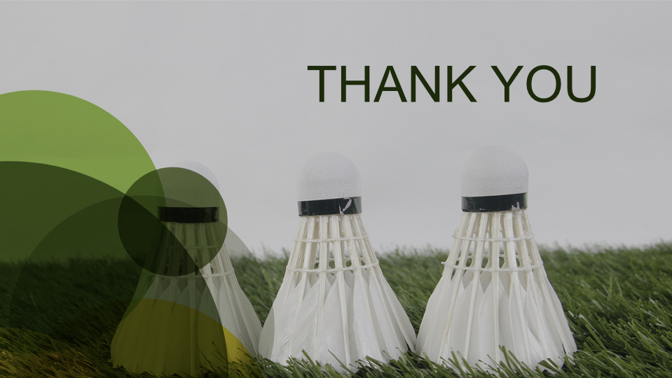 Badminton Background For Powerpoint