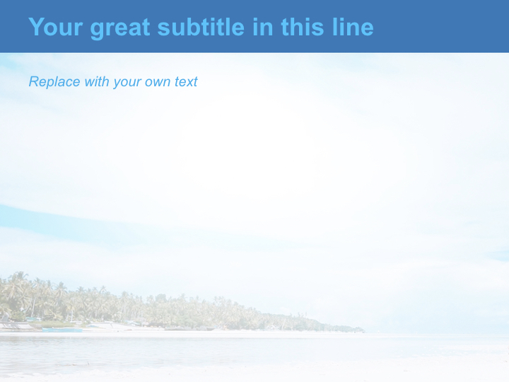 Sandy Beach - Free Professional Keynote Templates