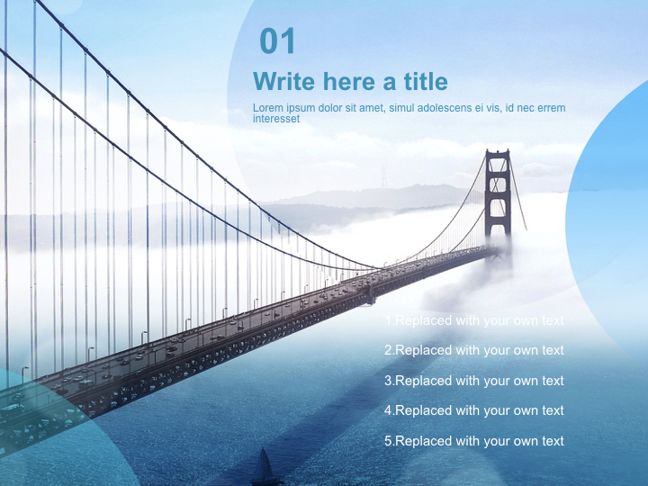 A Bridge Connecting a River - Free Presentation Template