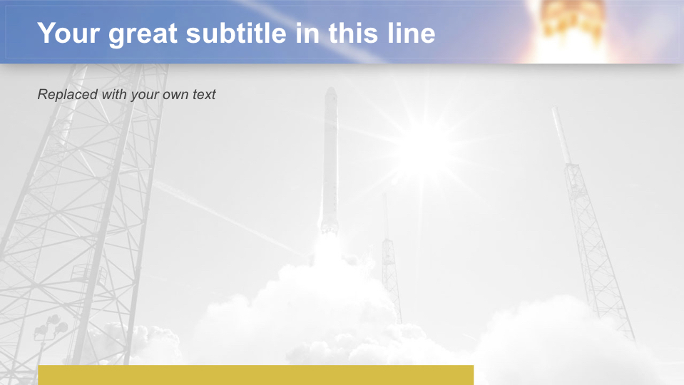 Free Keynote Template - Rocket Launch