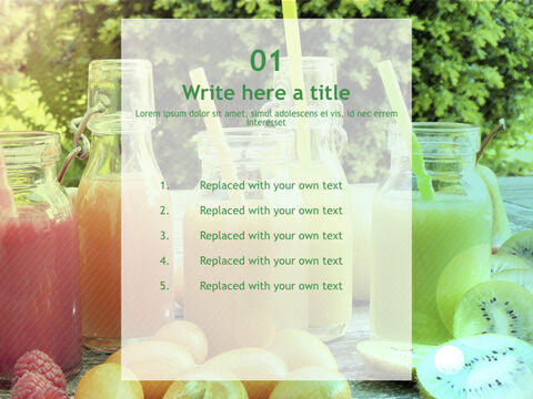 Fresh Juice - Free Presentation Template|Keynote|Slides