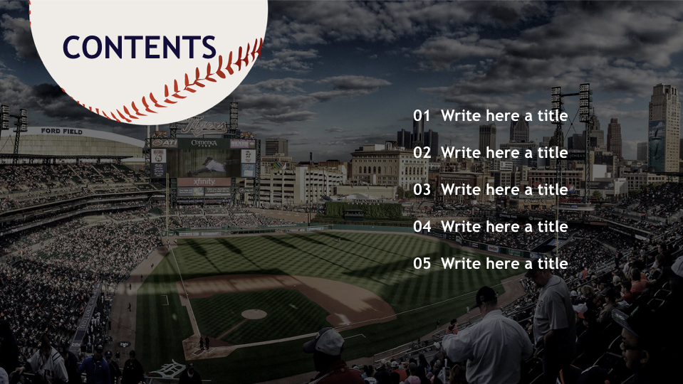 Baseball Player - Free Presentation Template