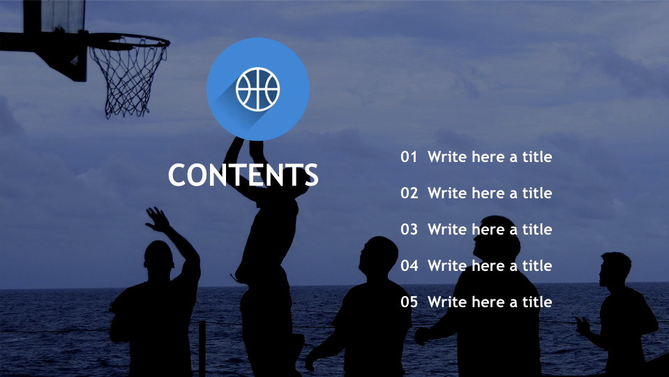 Basketball Skill - Free Keynote Template Download