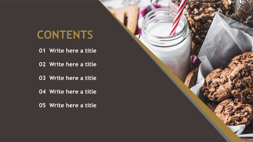 Powerpoint Backgrounds For Cookies Christmas Cookie In Chocolate Color