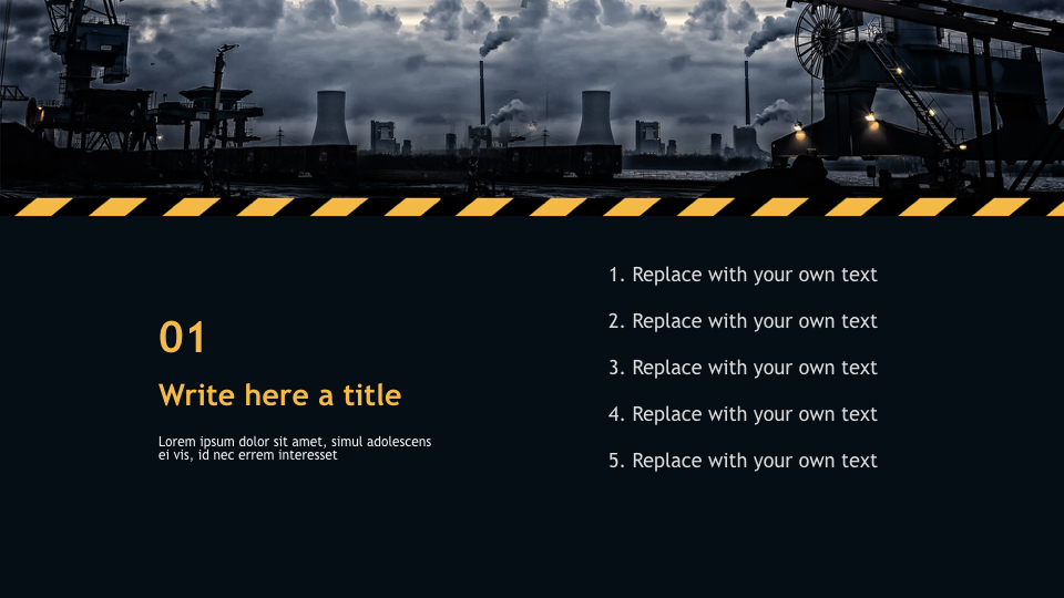 Free Presentation Templates - Construction Site