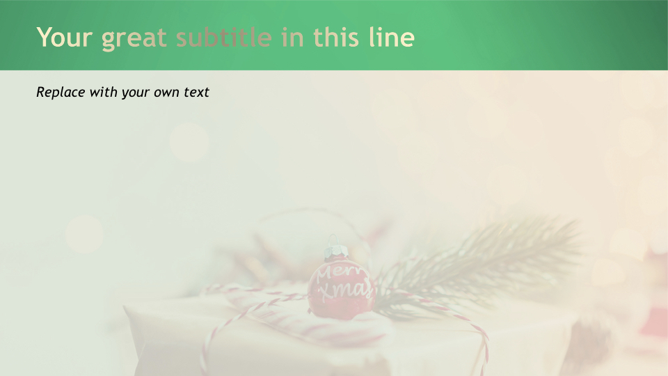 Gift Wrapping for Christmas - Free Keynote Template Download