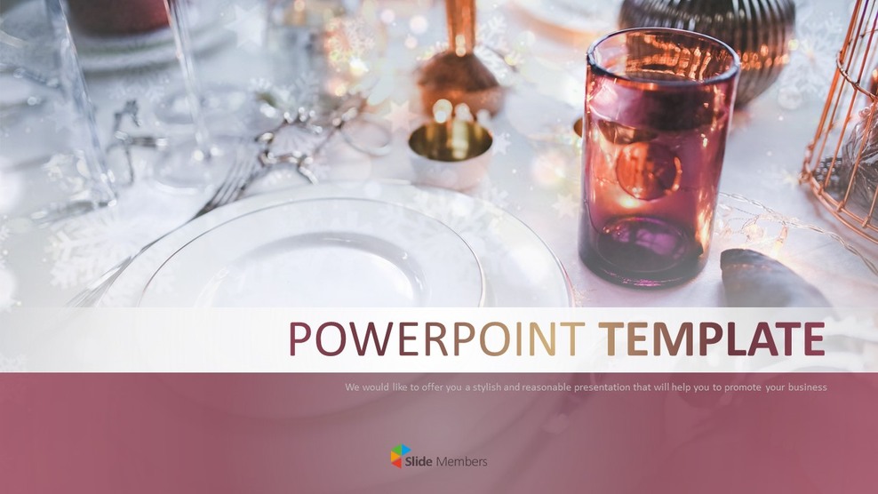 Free Google Slides themes - Table Plating