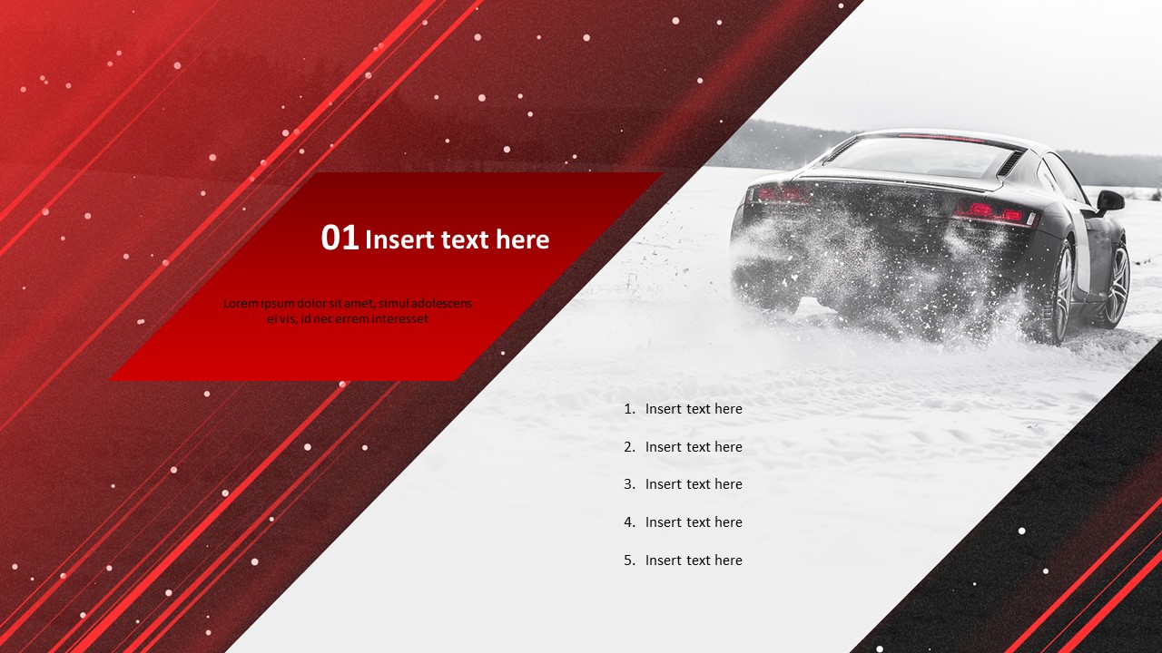 Free Google Slides themes - Vehicle over Snow