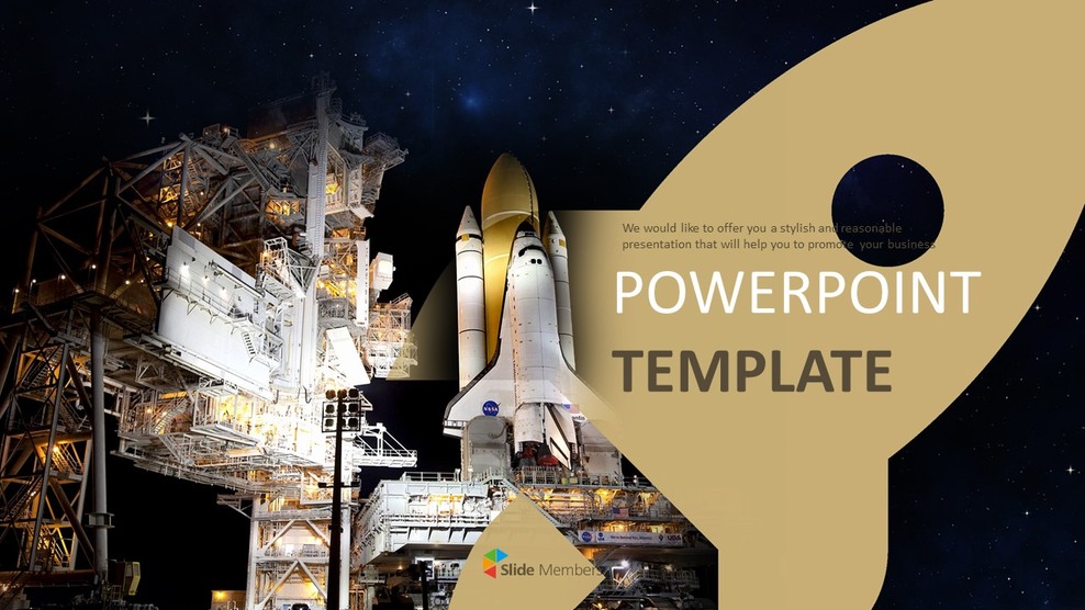 space shuttle powerpoint template