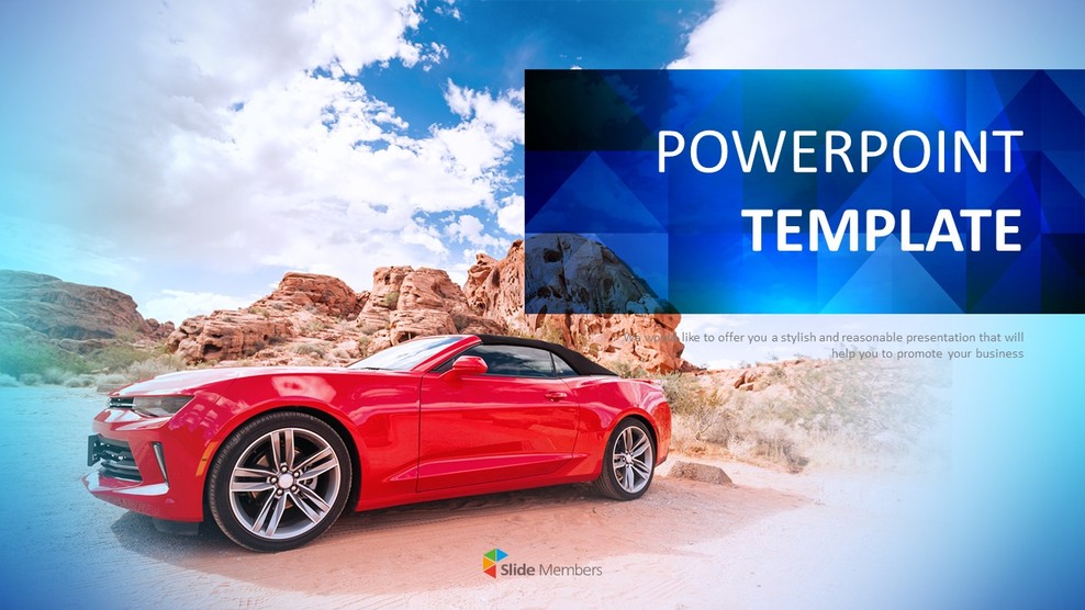 Red Car - Free Google Slides Template