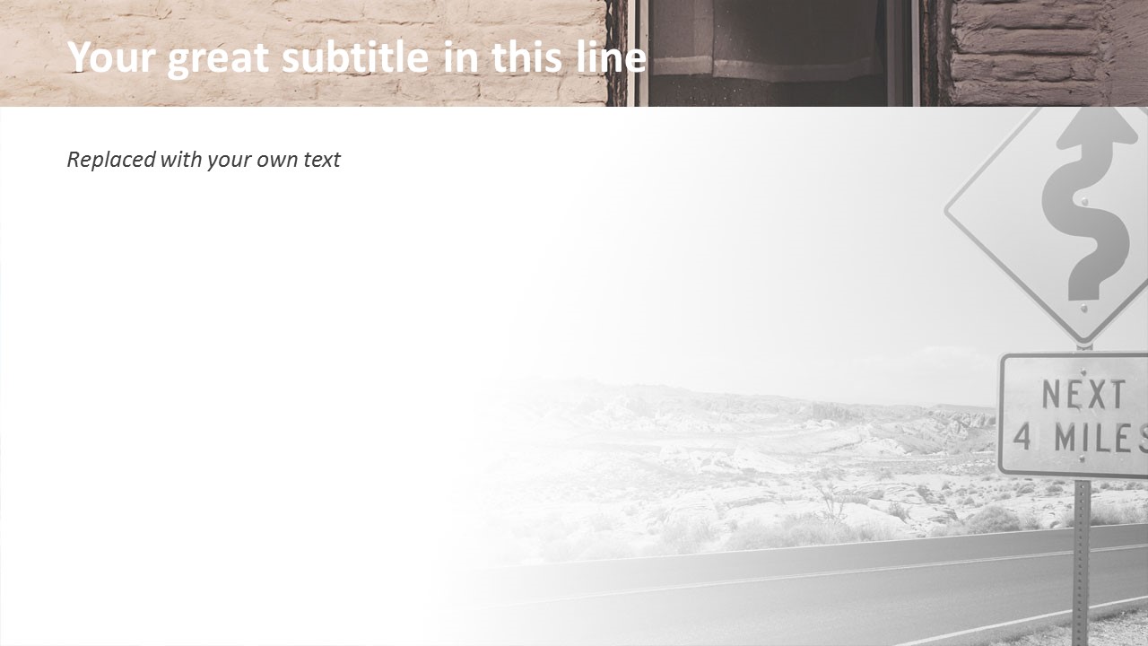 Road Signpost - Google Slides Template Free