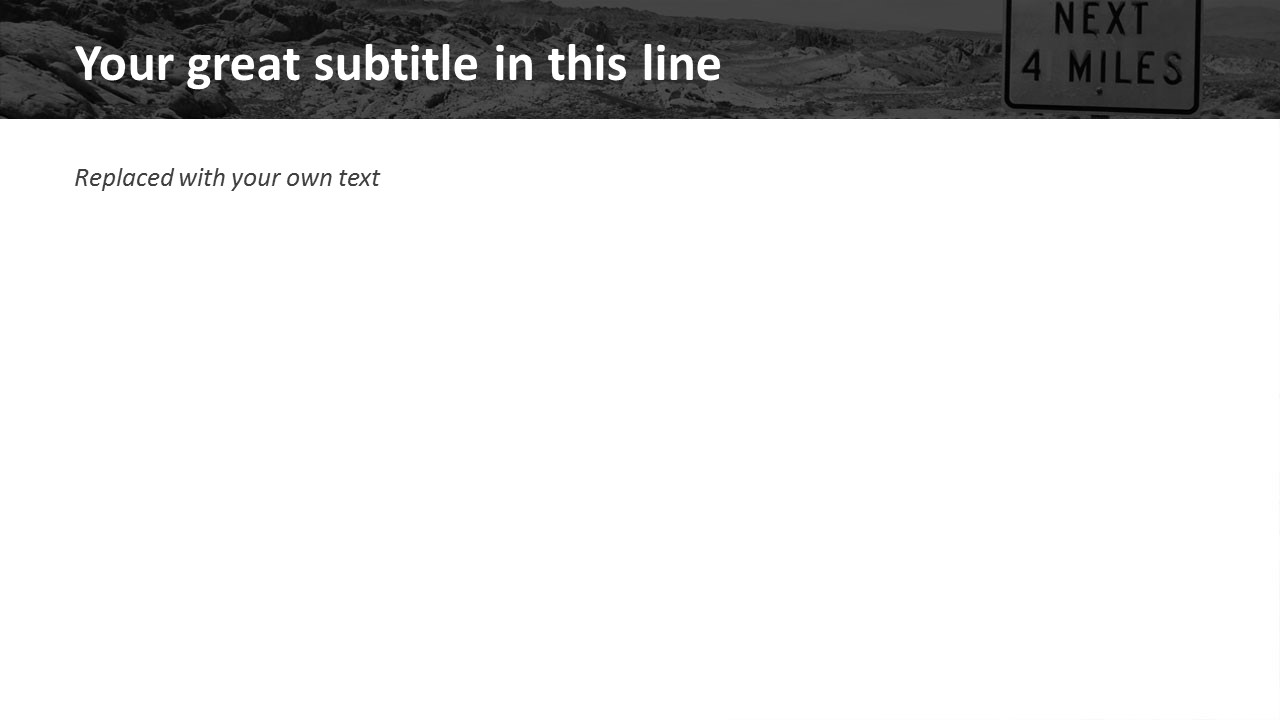 Road Signpost - Google Slides Template Free