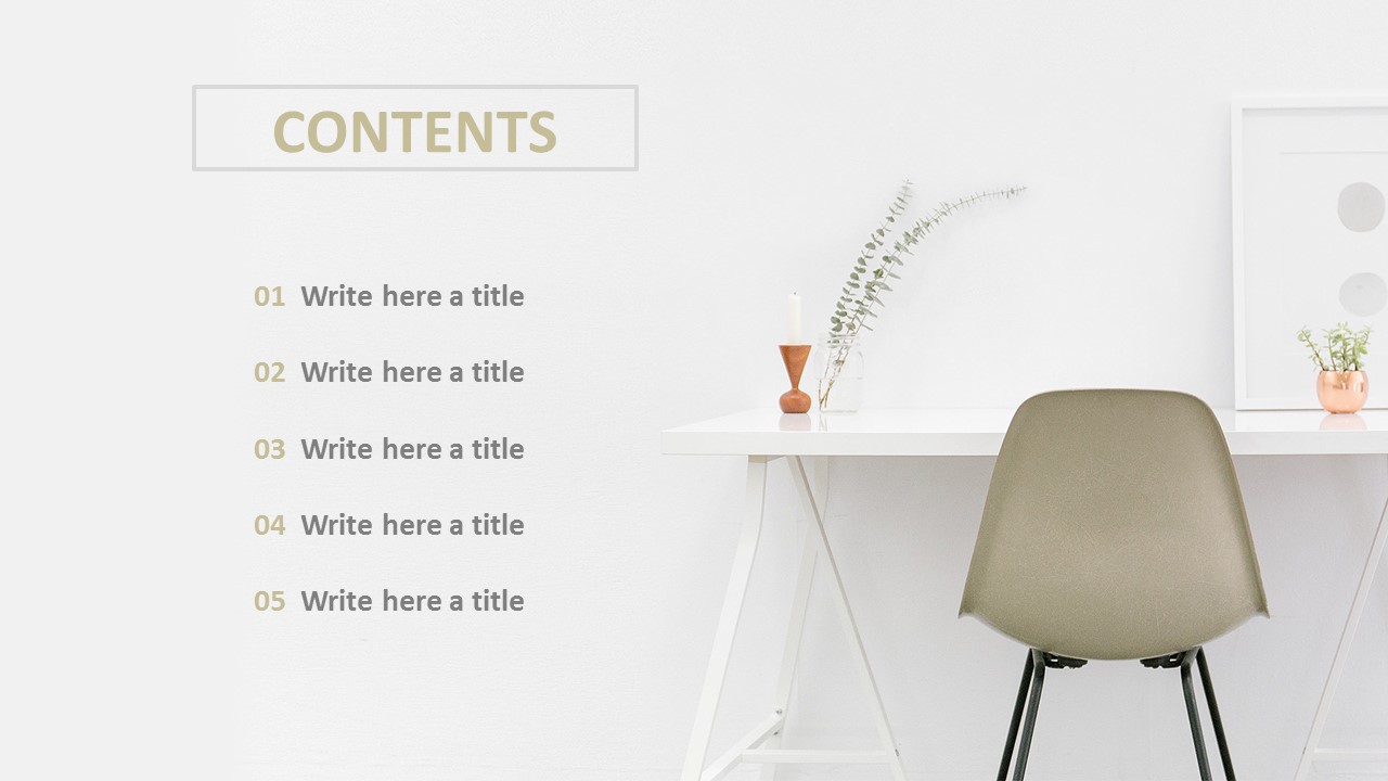 Simple Interior - Free Presentation Templates