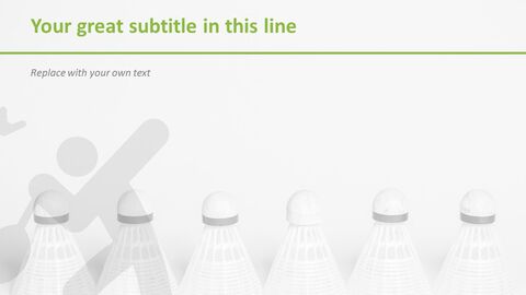 Badminton - Google Slides Free