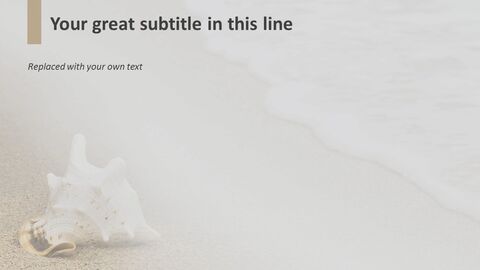 Free Google Slides Template Design - Seashell on the Beach