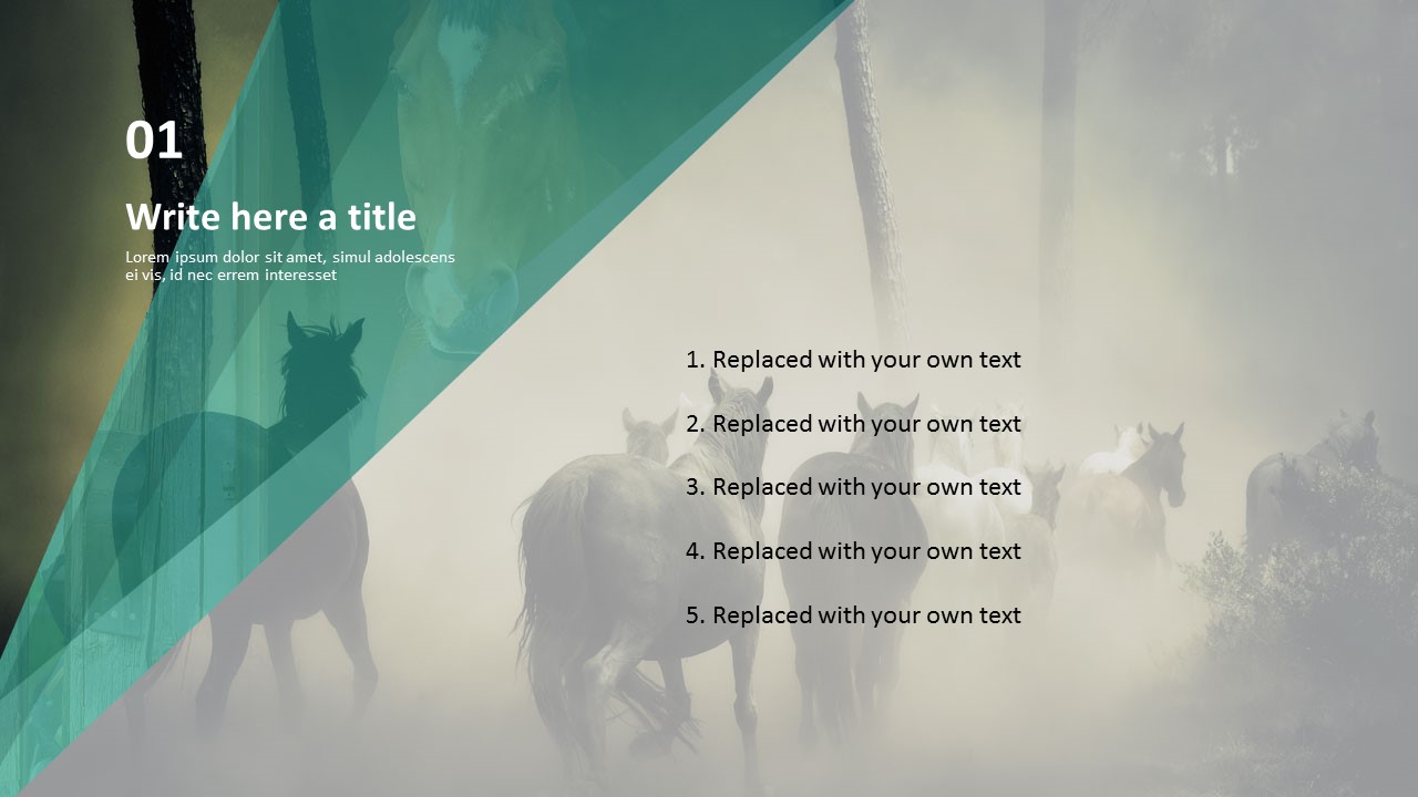 Free Google Slides Templates - Horse Riding Club