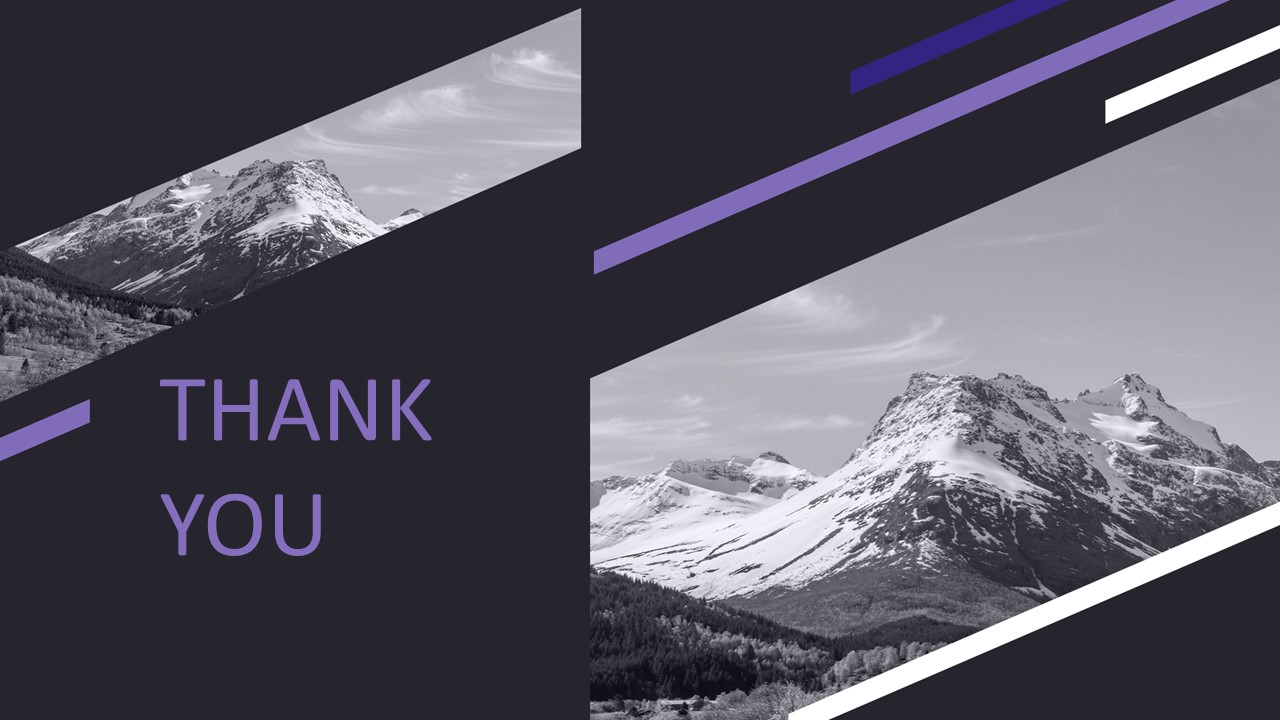 Free Google Slides themes - The Alps in Black and White