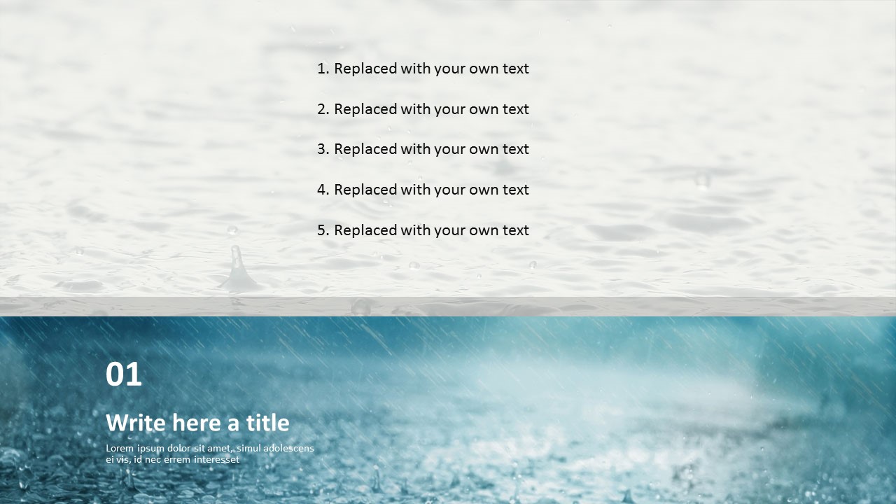 Free Presentation Template - Water Drop