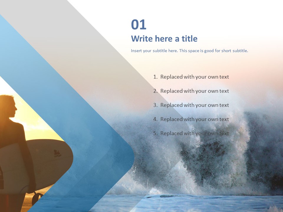Google Slides Template Free - Surfing in a Early Evening