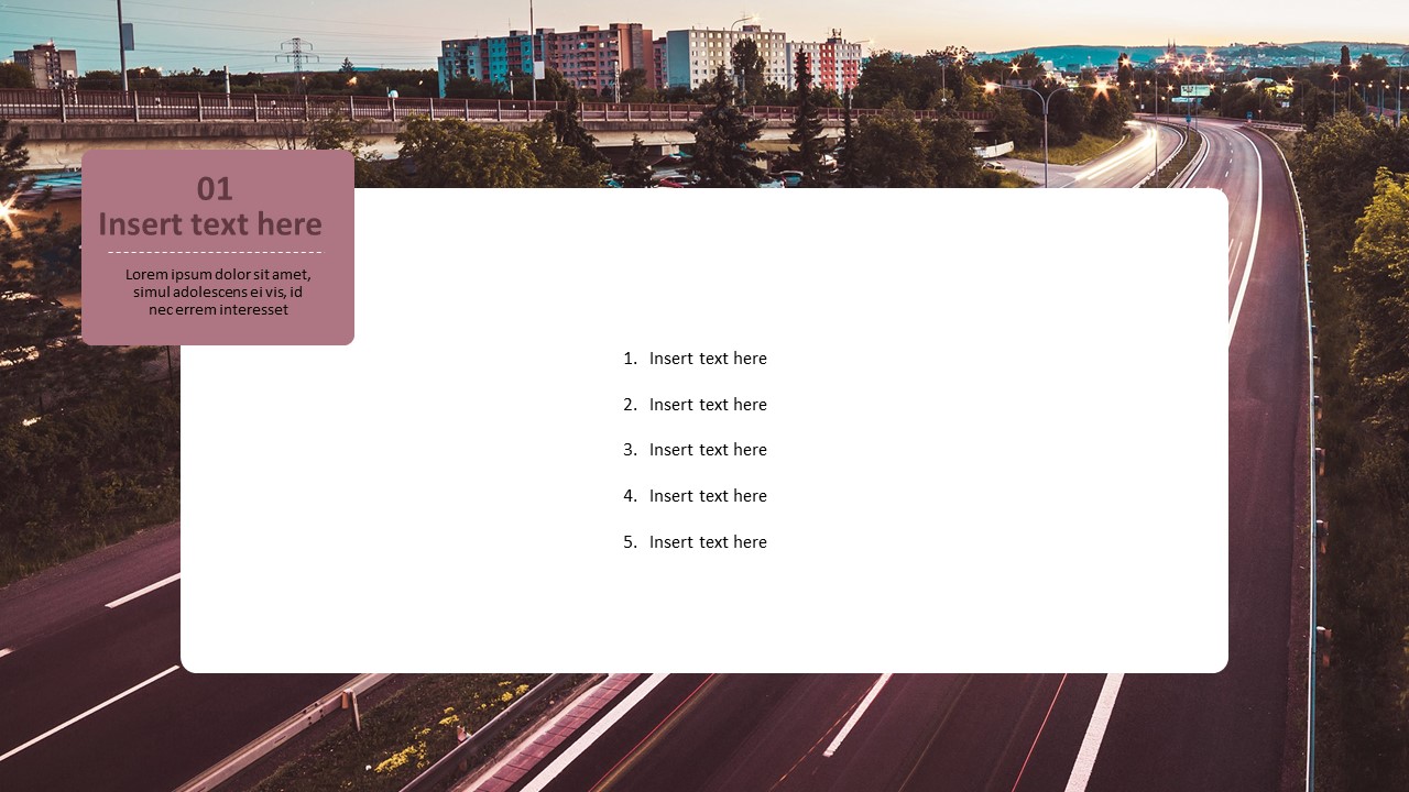 Starry Night Road - Free Images for Google Slides