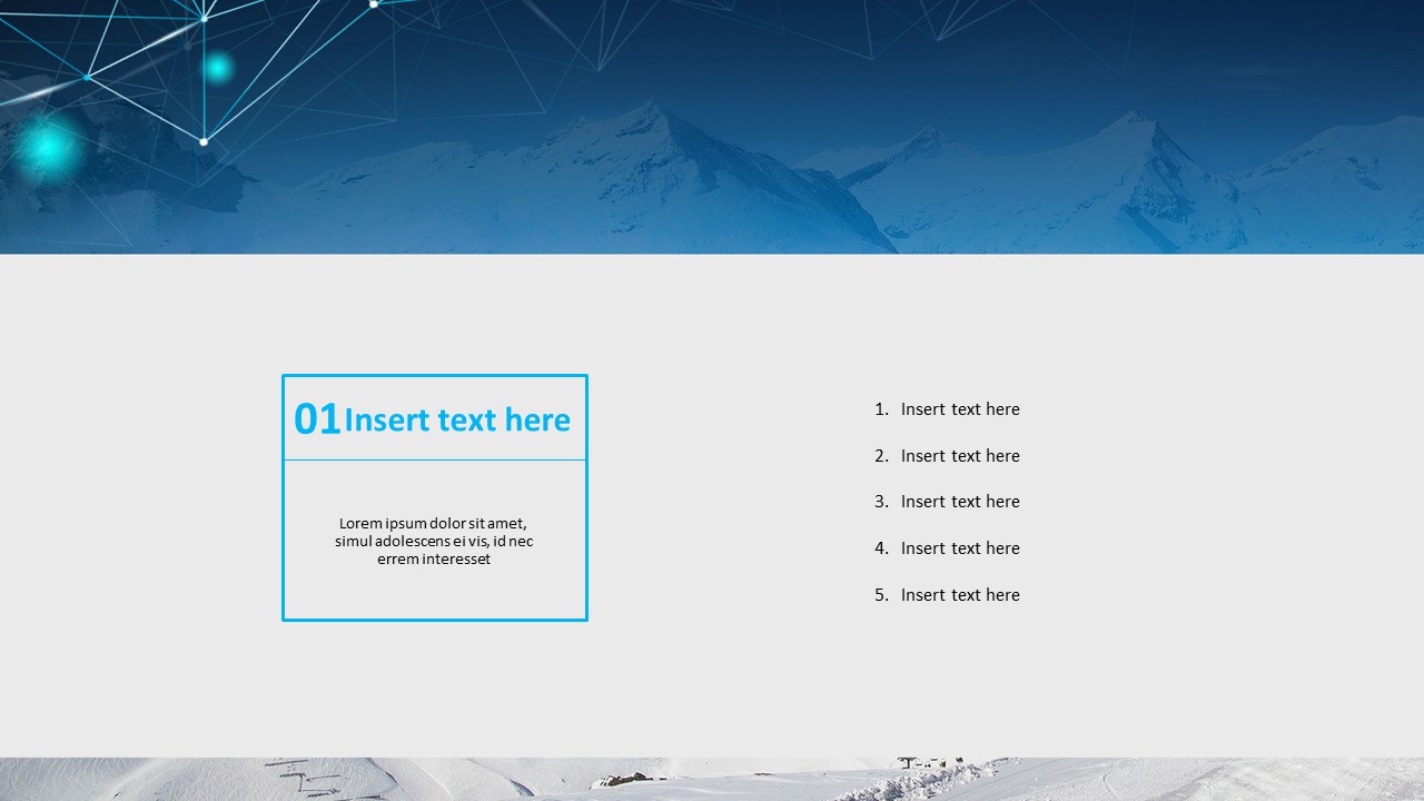 The Top of the Snowy Mountain - Google Slides Template Free