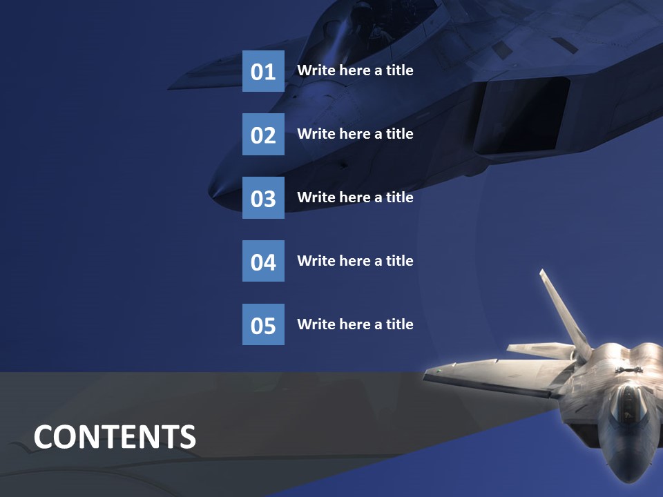 A Flying Fighter Plane - Free Google Slides Template