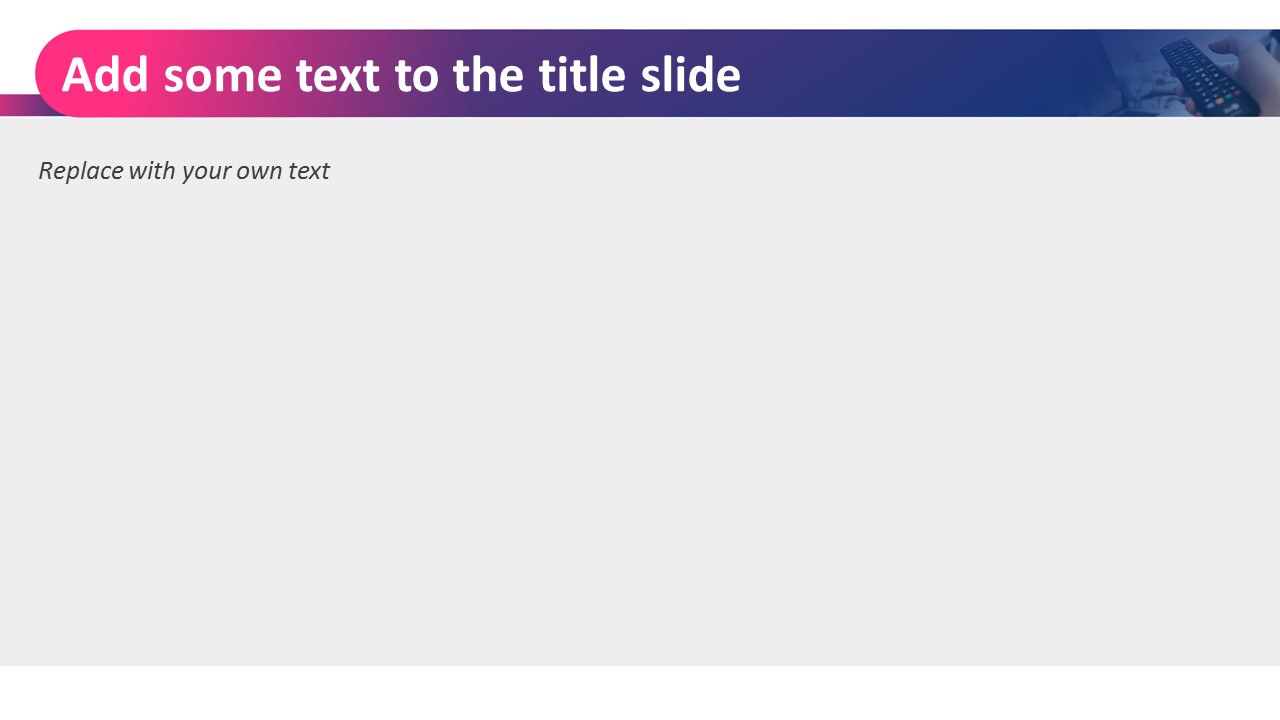Free Google Slides Backgrounds - TV Remote Control