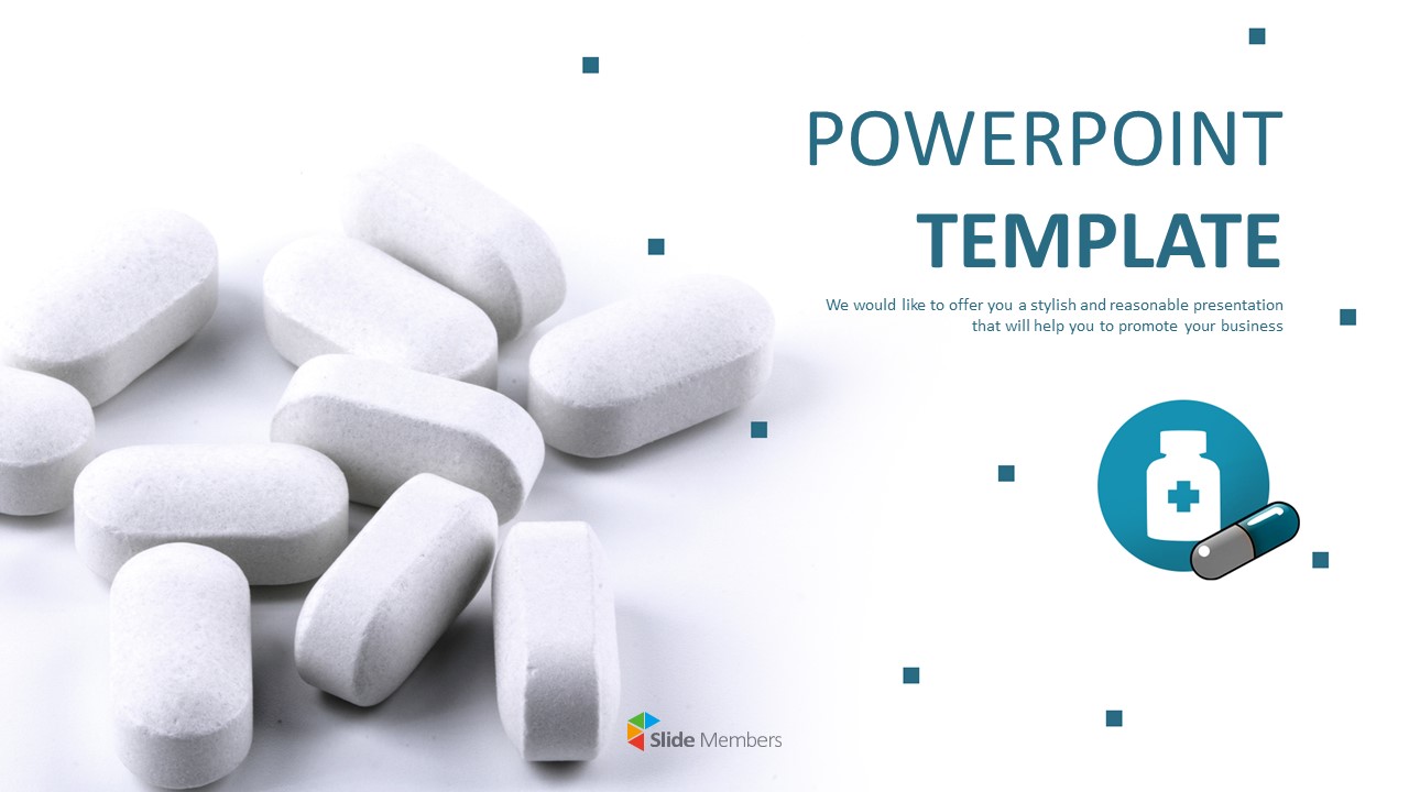 Free Presentation Template - Bottle and Pills