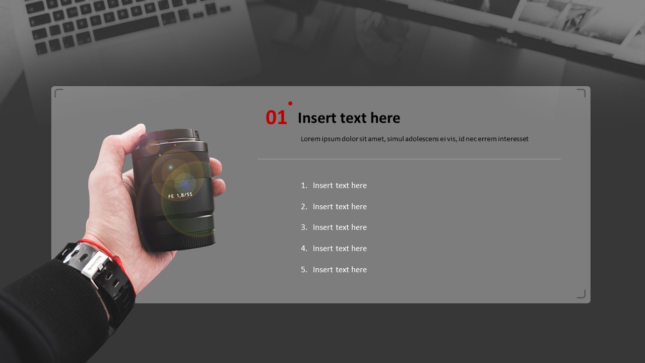 Free Presentation Templates - Camera Lens|Google Slides