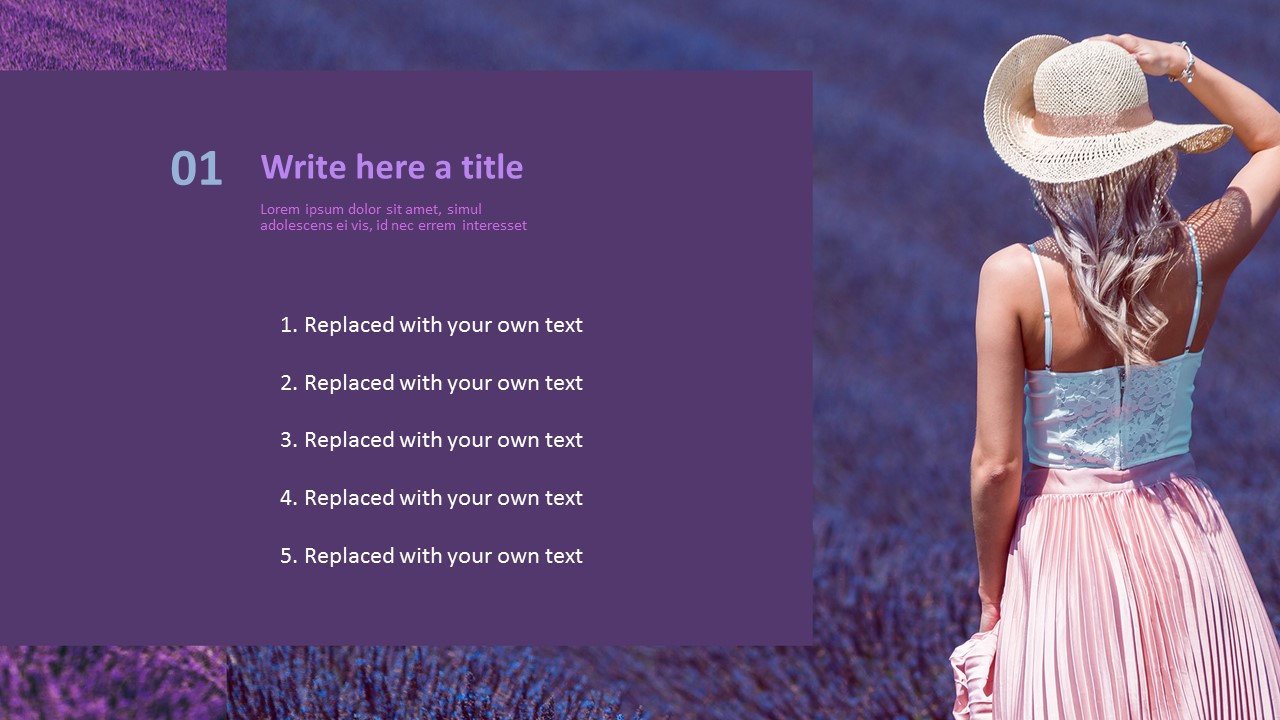 Free Presentation Templates - Lavender Field|Google Slides