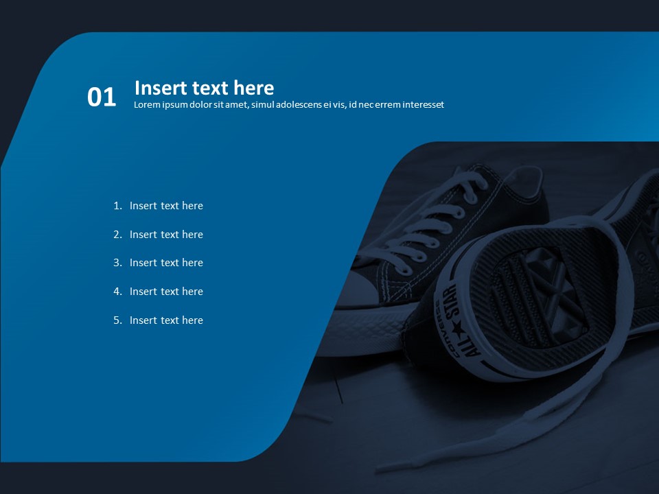 Google Slides Free - Various Colors Sneakers