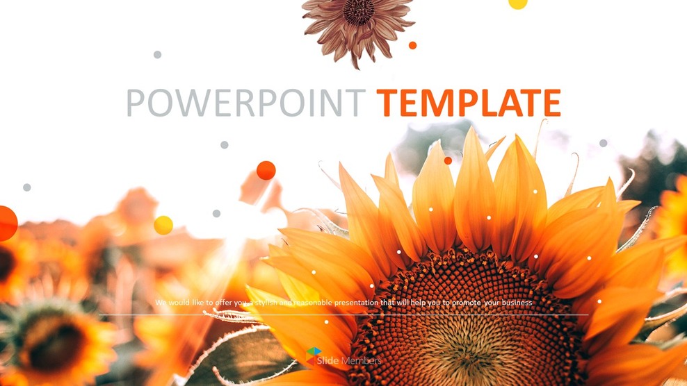 Sunflower - Google Slides Free