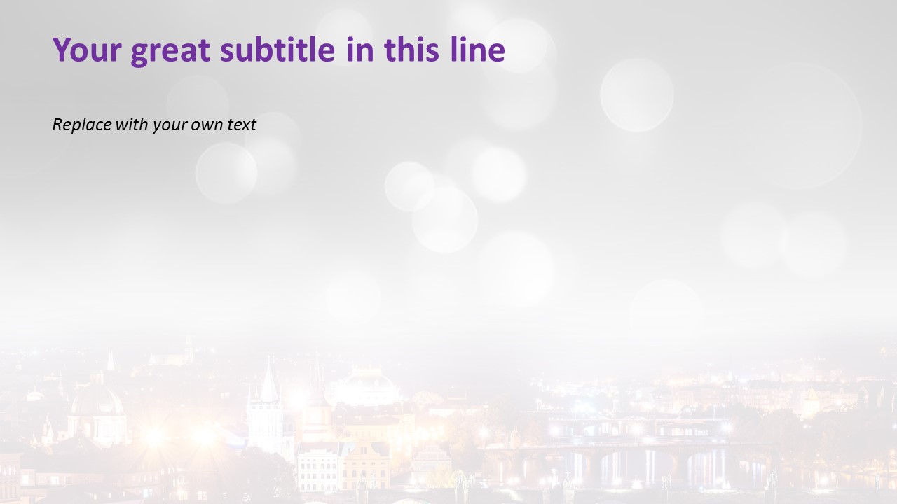 City with Beautiful Night View - Google Slides Templates Free Download